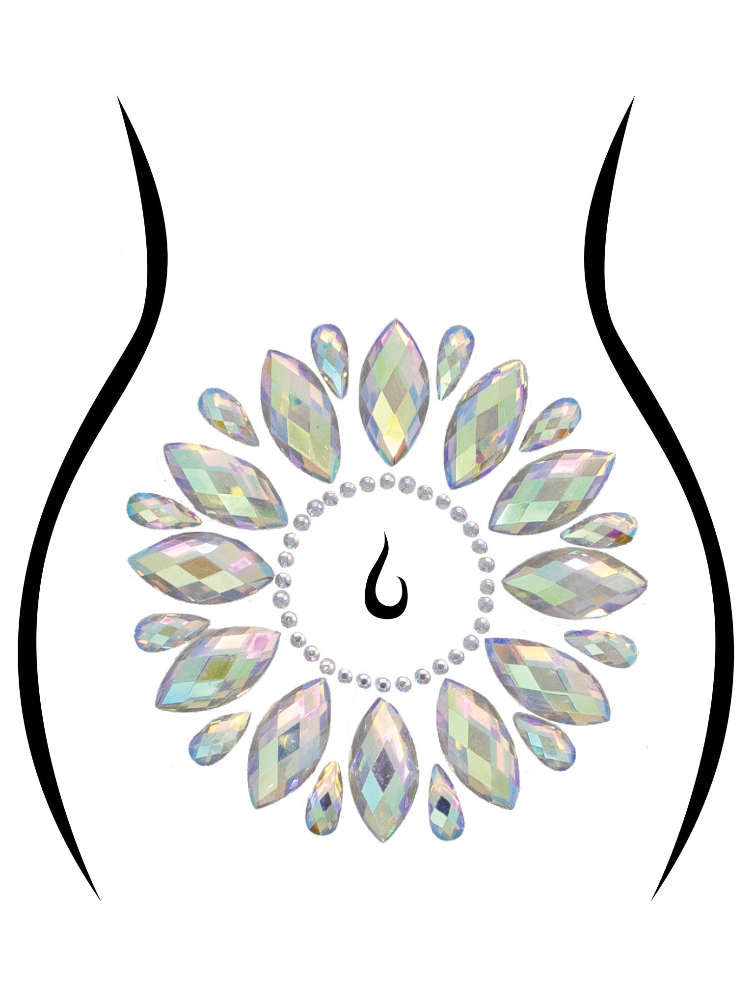 Fleur Body Jewels Belly Button Sticker – Carnival Kicks
